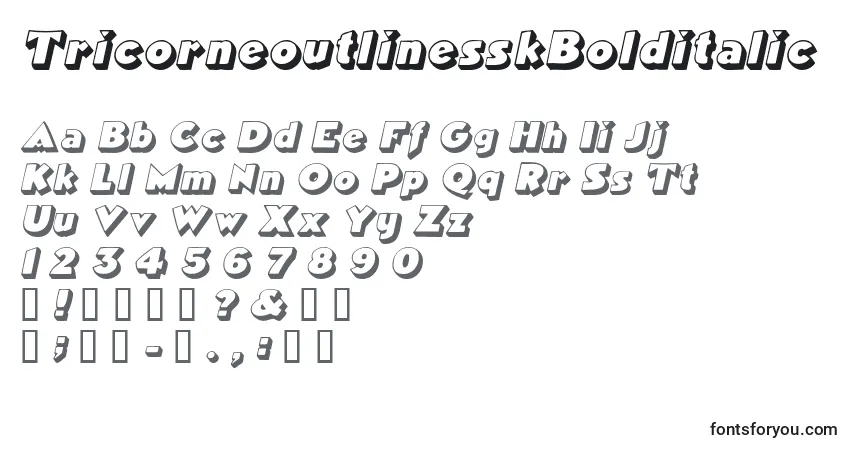 TricorneoutlinesskBolditalic Font: Download for Free, Online