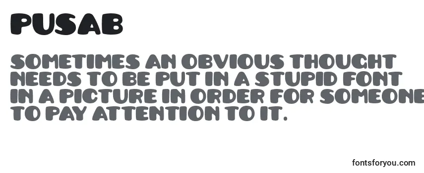 Pusab Font – Download Free, Online Generator