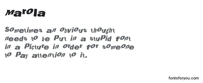 Marola Font – Download Free, Online Generator