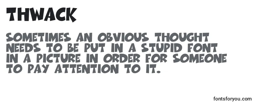 Thwack Font: Download for Free, Online
