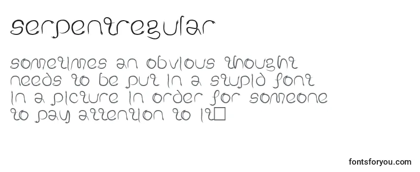Fuente SerpentRegular | FontsForYou
