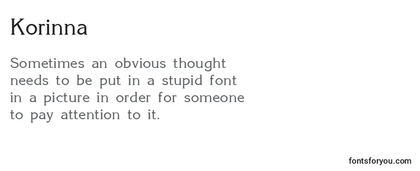 Korinna Font – Download Free, Online Generator