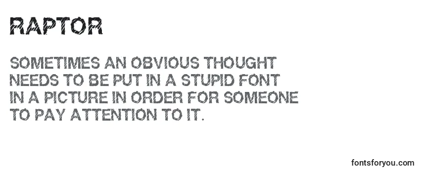 Raptor Font – Download Free, Online Generator
