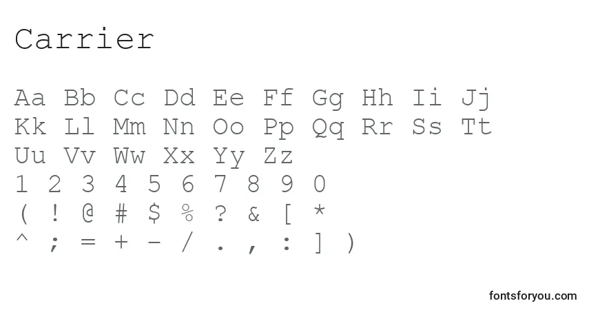 Carrier Font – Download Free, Online Generator