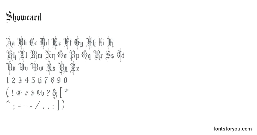Шрифт Showcard скачать бесплатно, онлайн генератор