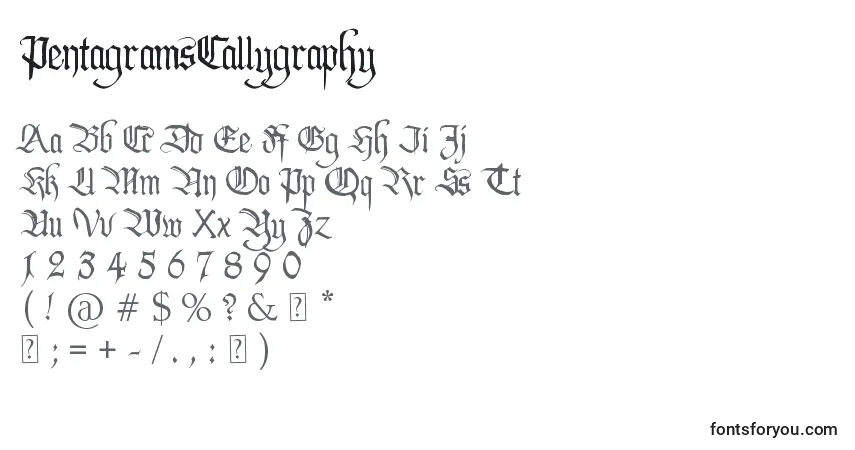 Fuente PentagramsCallygraphy | FontsForYou